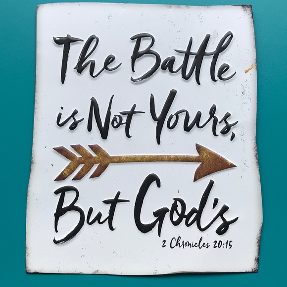 Wall Decor | Nwt The Battle Is Not Yours But Gods Wall Decor | Poshmark